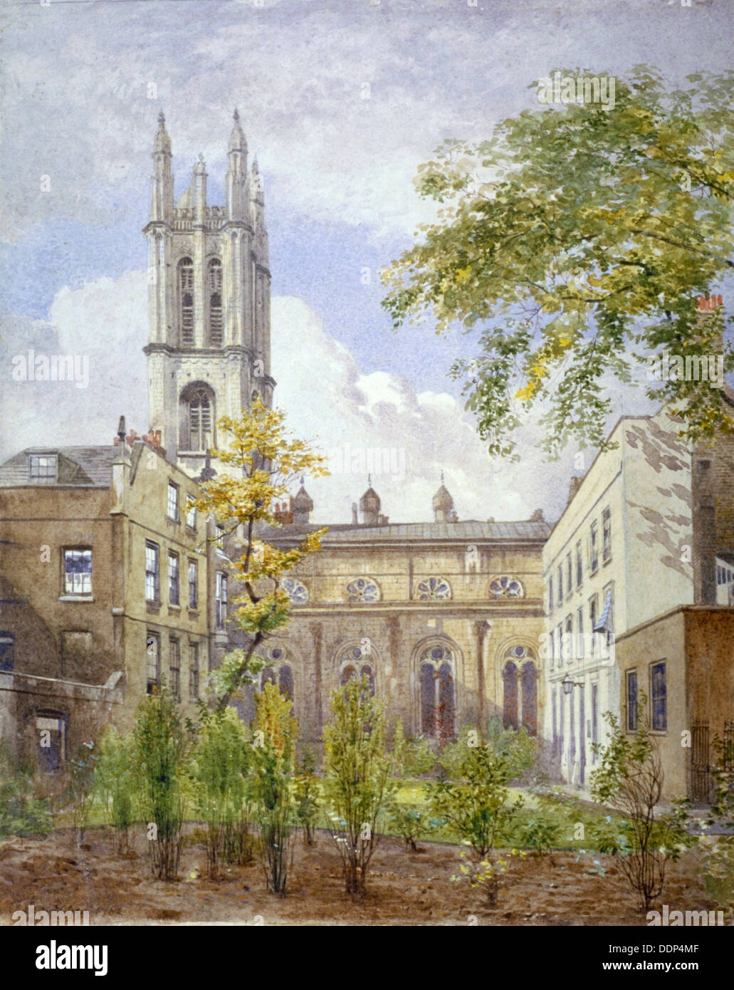 Church of St Michael, Cornhill, City of London, 1882. Artist: John ...