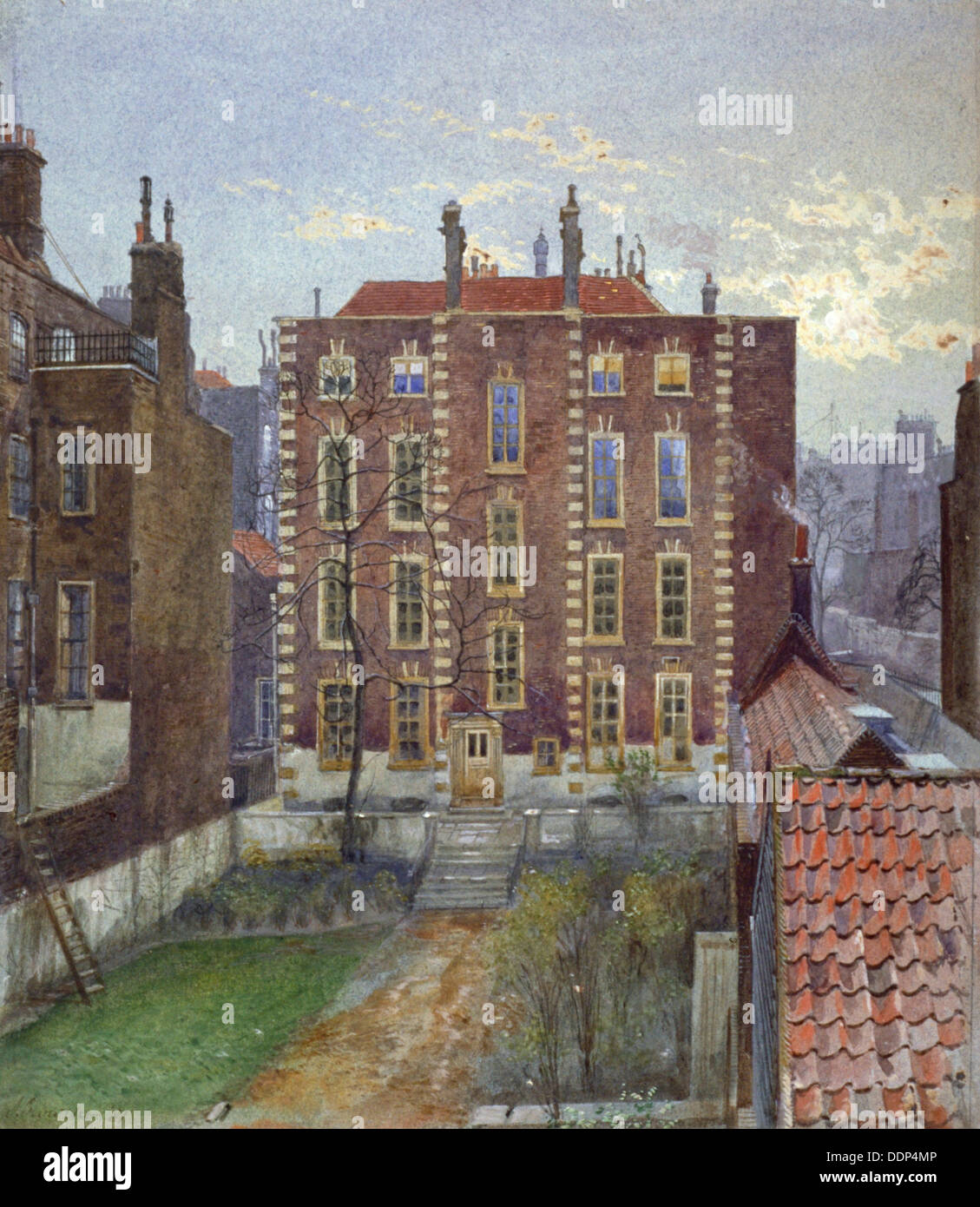 House on Austin Friars Street, City of London, 1881. Artist: John ...