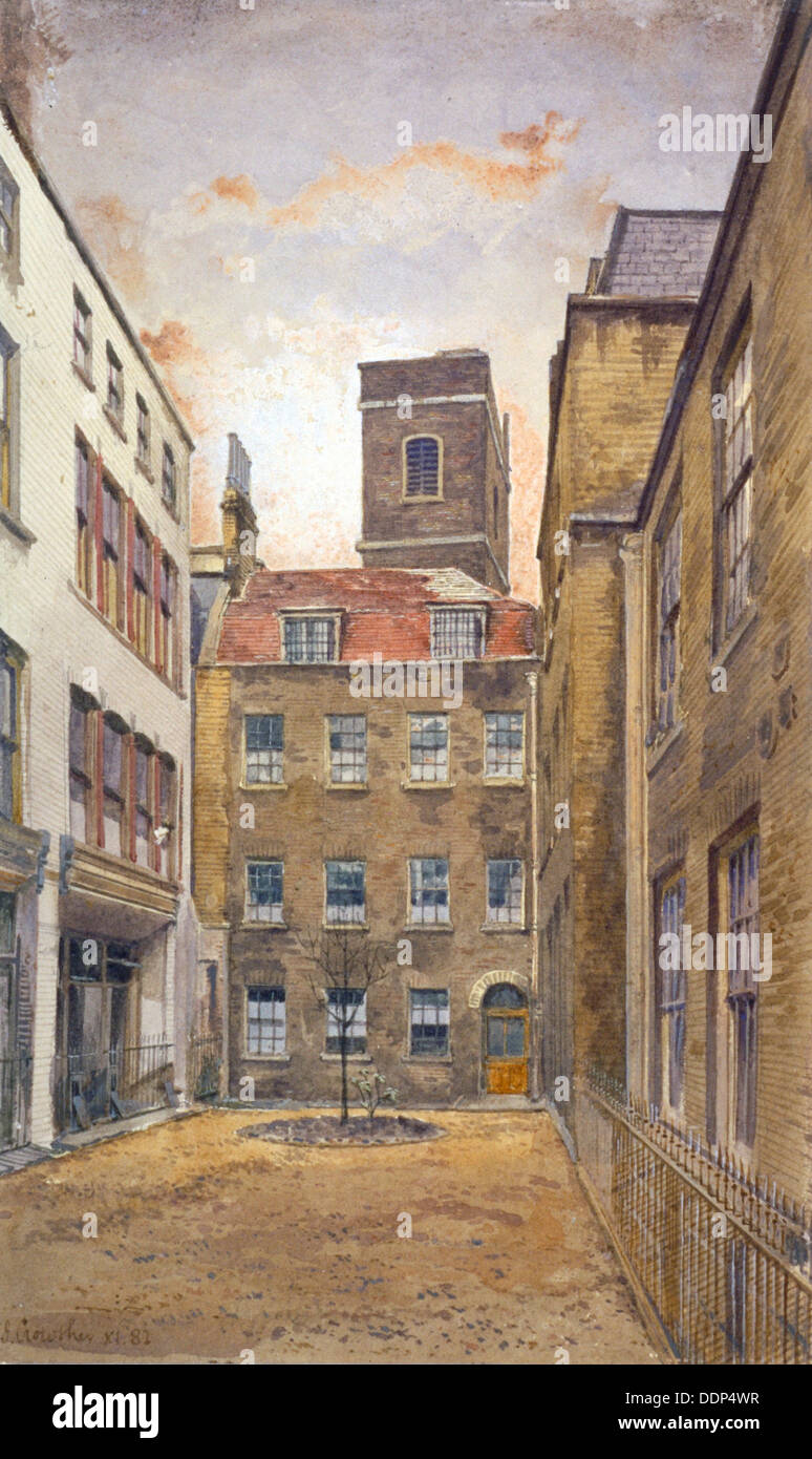 Tower of the Church of St Matthew, Friday Street as seen from Fountain ...