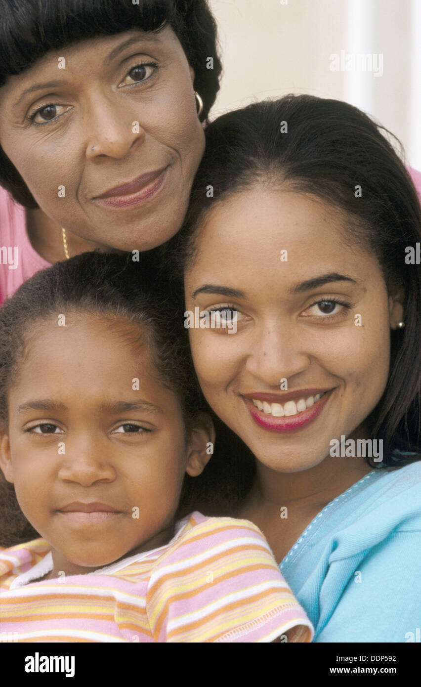 Three generations, female, African-American Stock Photo - Alamy