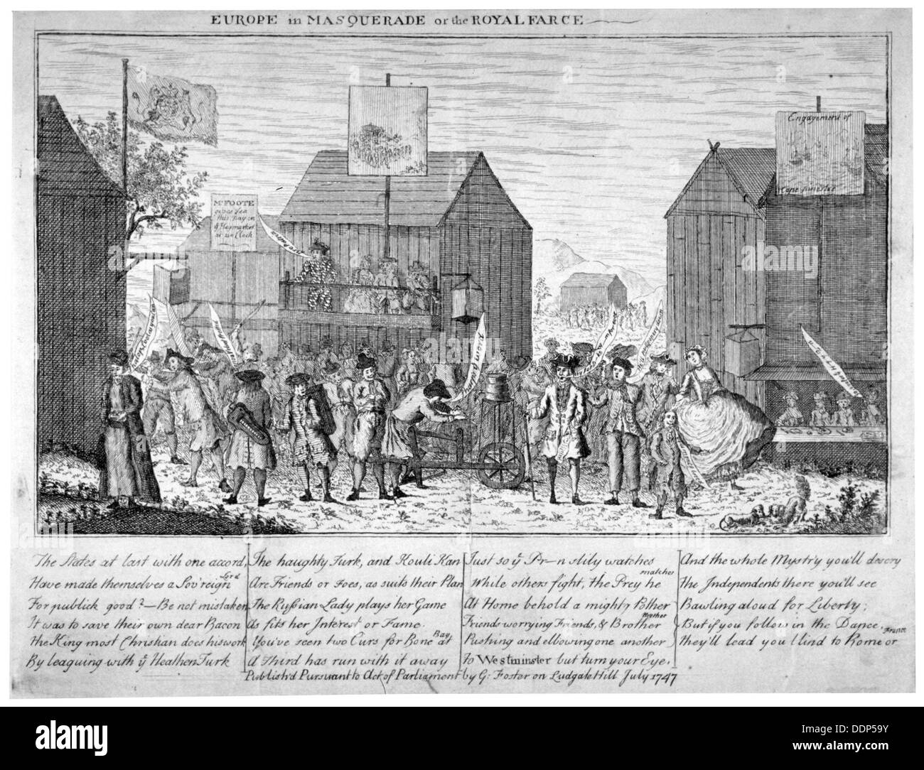 Cartoon 18th century europe Black and White Stock Photos & Images - Alamy