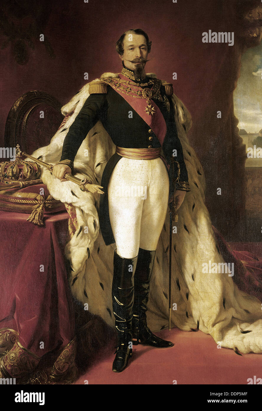 François Xavier Winterhalter - Portrait of Napoléon III emperor of the ...