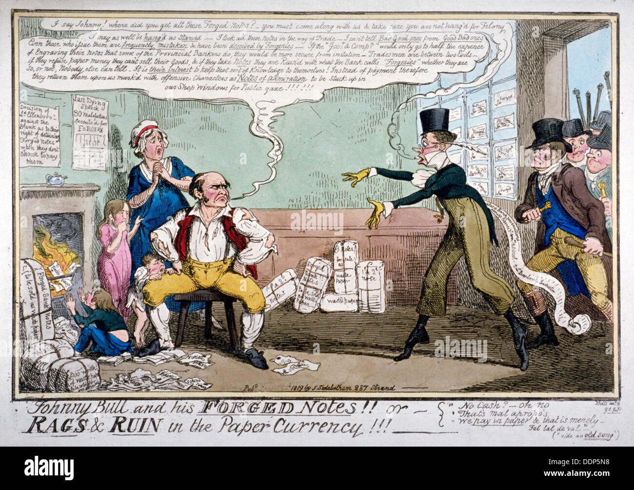 Johnny bull and his forged notes hi-res stock photography and images ...