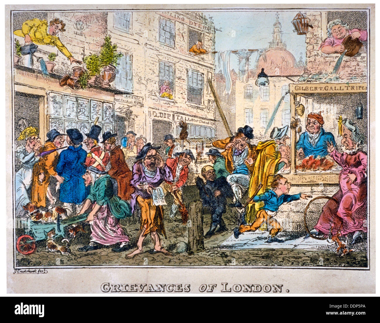 'Grievances of London', 1812. Artist: George Cruikshank Stock Photo - Alamy