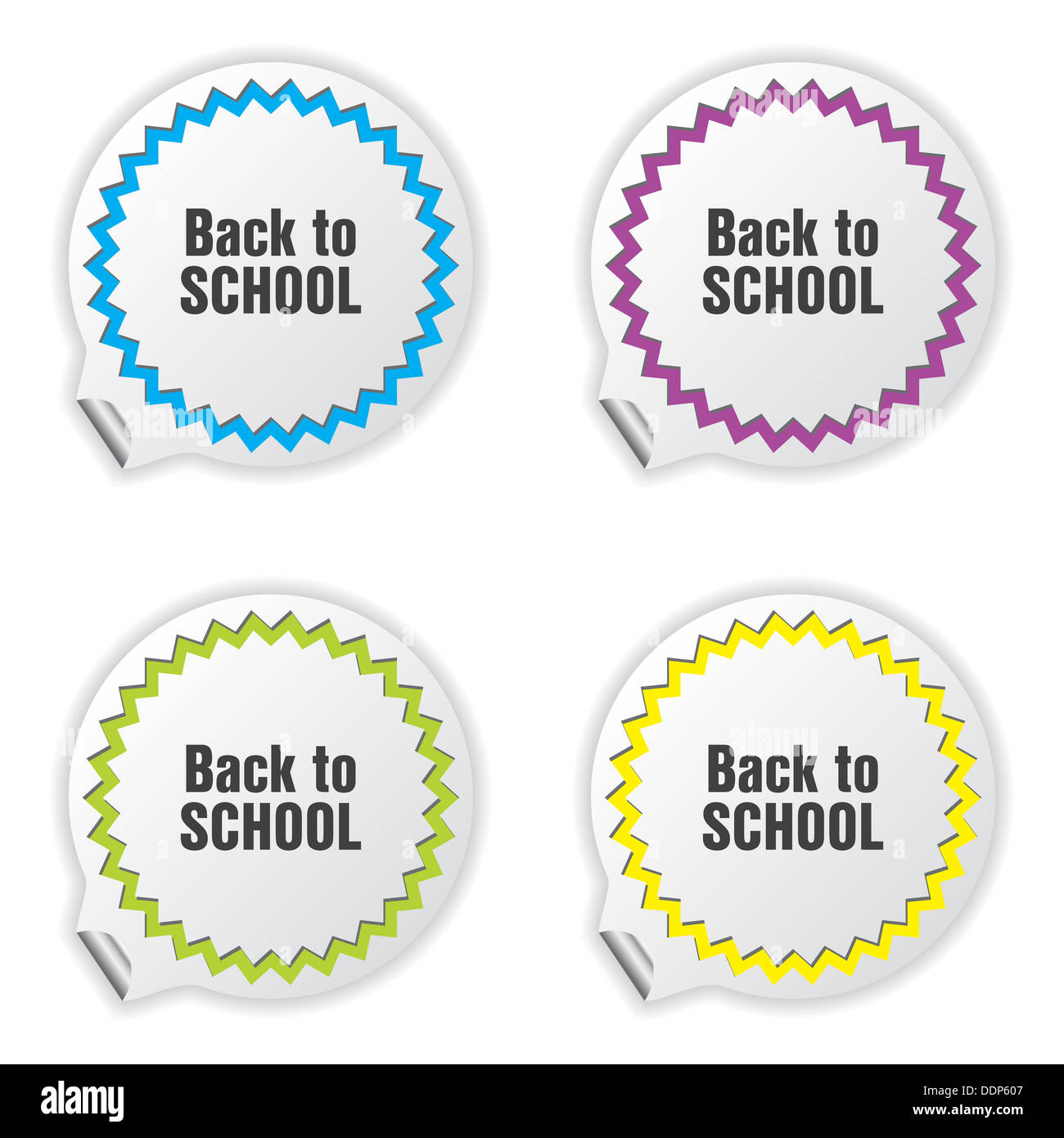 back to school tickets with special design Stock Photo - Alamy