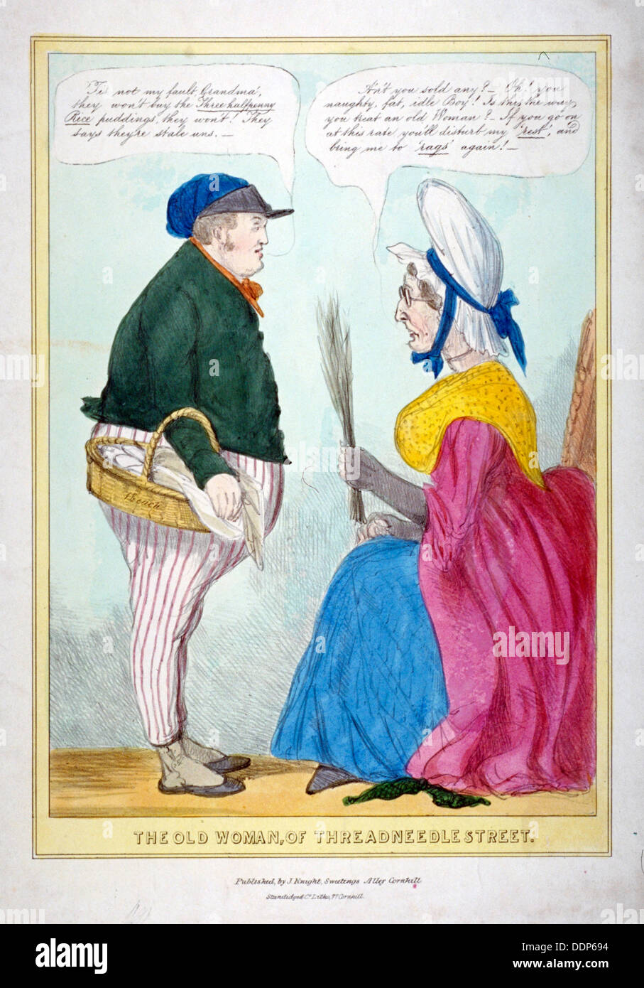 Old lady of threadneedle cartoon hi-res stock photography and images ...