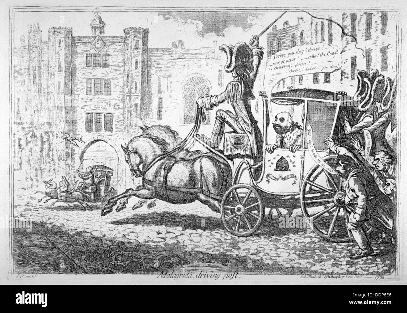 James gillray Black and White Stock Photos & Images - Alamy