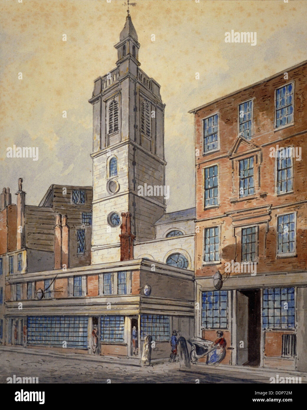 View of St Dionis Backchurch, City of London, 1815. Artist: William ...