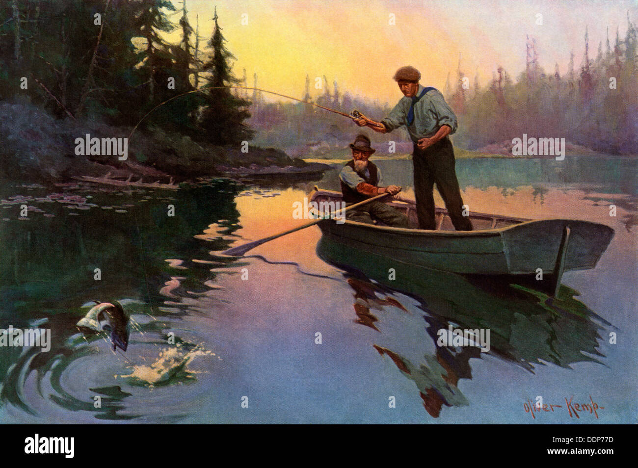 1900s fishing hi-res stock photography and images - Alamy