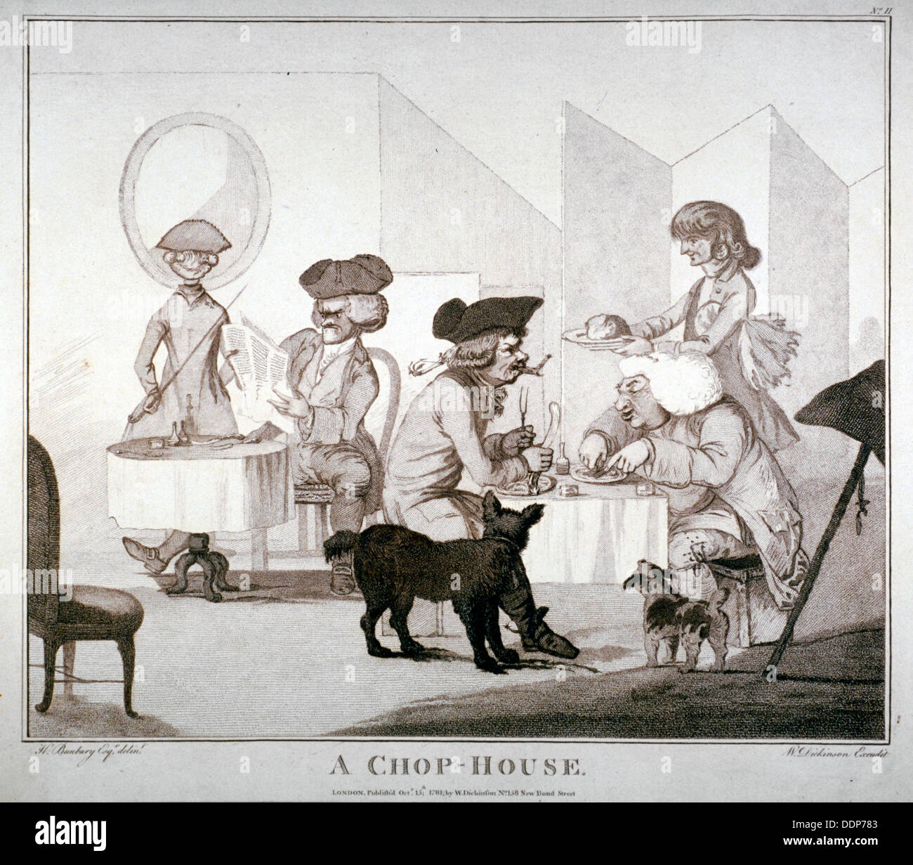 'A Chop House', 1781. Artist: Anon Stock Photo - Alamy