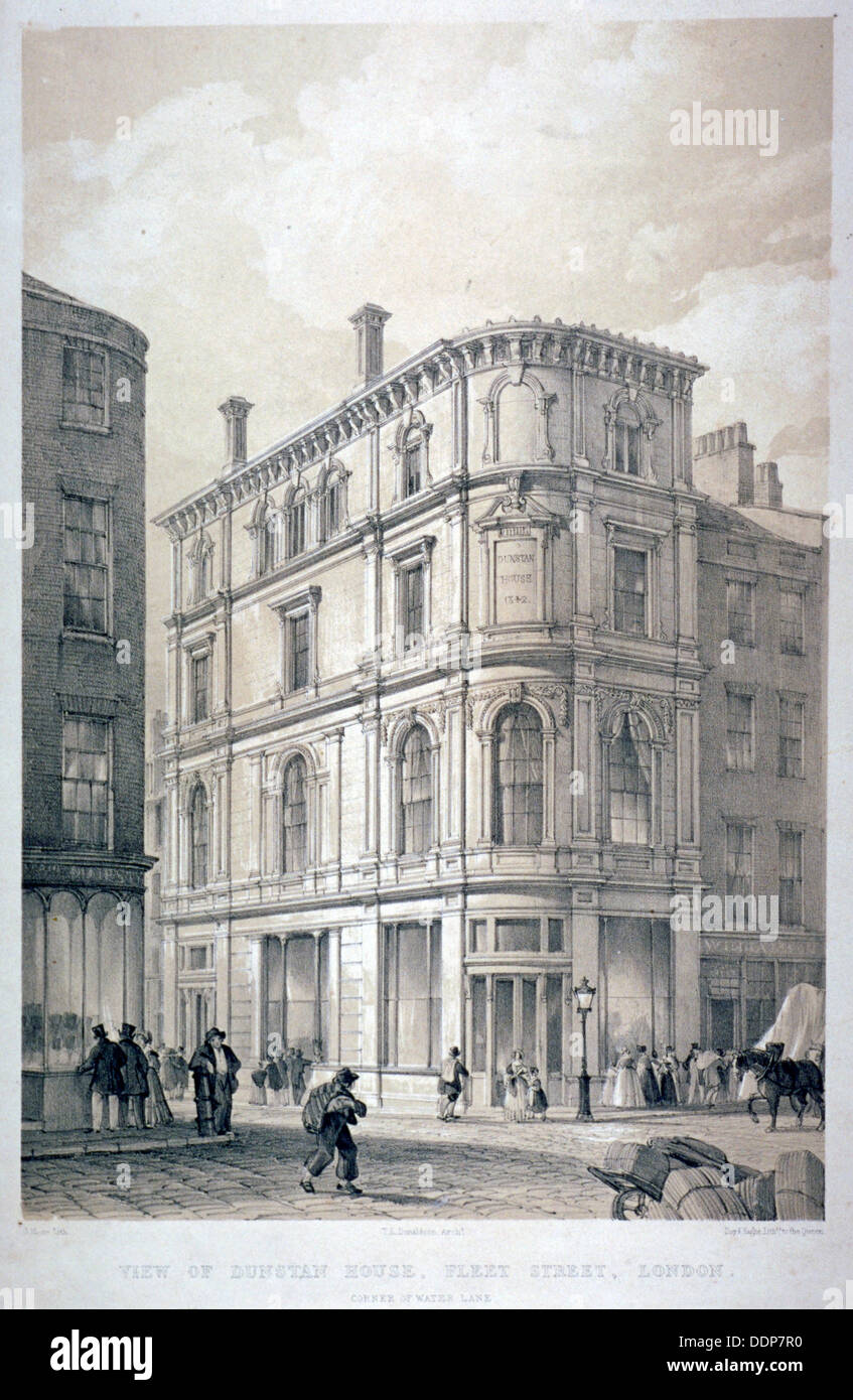 Dunstan House, on the corner of Fleet Street and Whitefriars Street ...