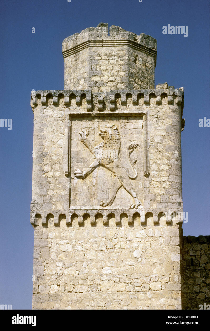 Torre del Homenaje. Barcience Castle. Barcience, Toledo. Spain Stock ...