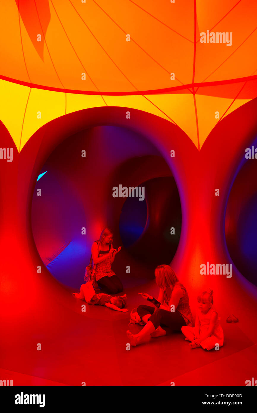 Inside the Amococo Luminarium at Bournemouth, Dorset UK in September ...
