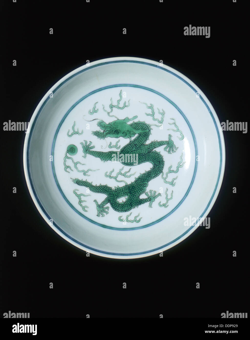 Green imperial dragon dish, Jiaqing period, Qing dynasty, China, 1796 ...