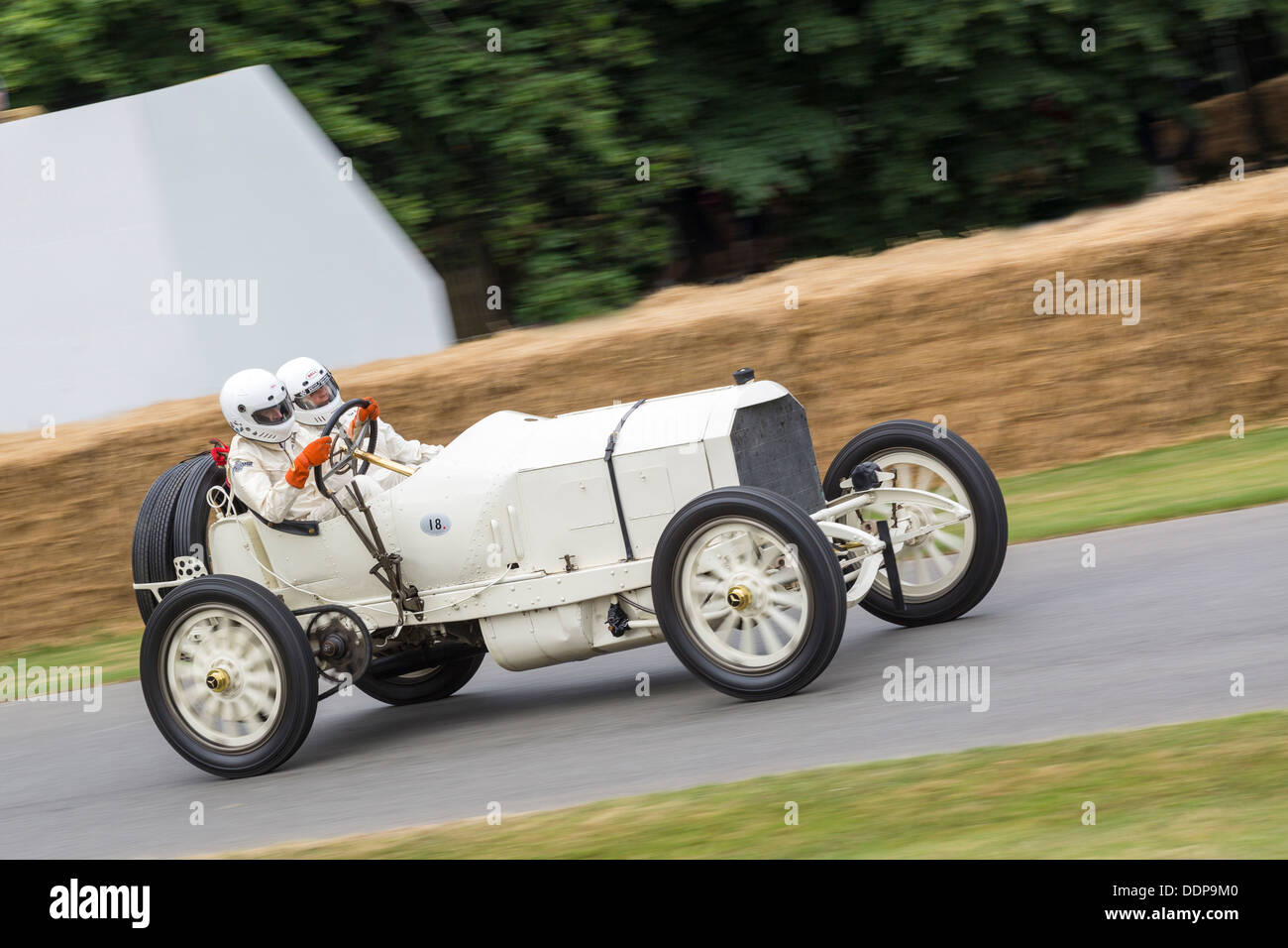 1908 Mercedes Grand Prix with driver George Wingard at the 2013 ...