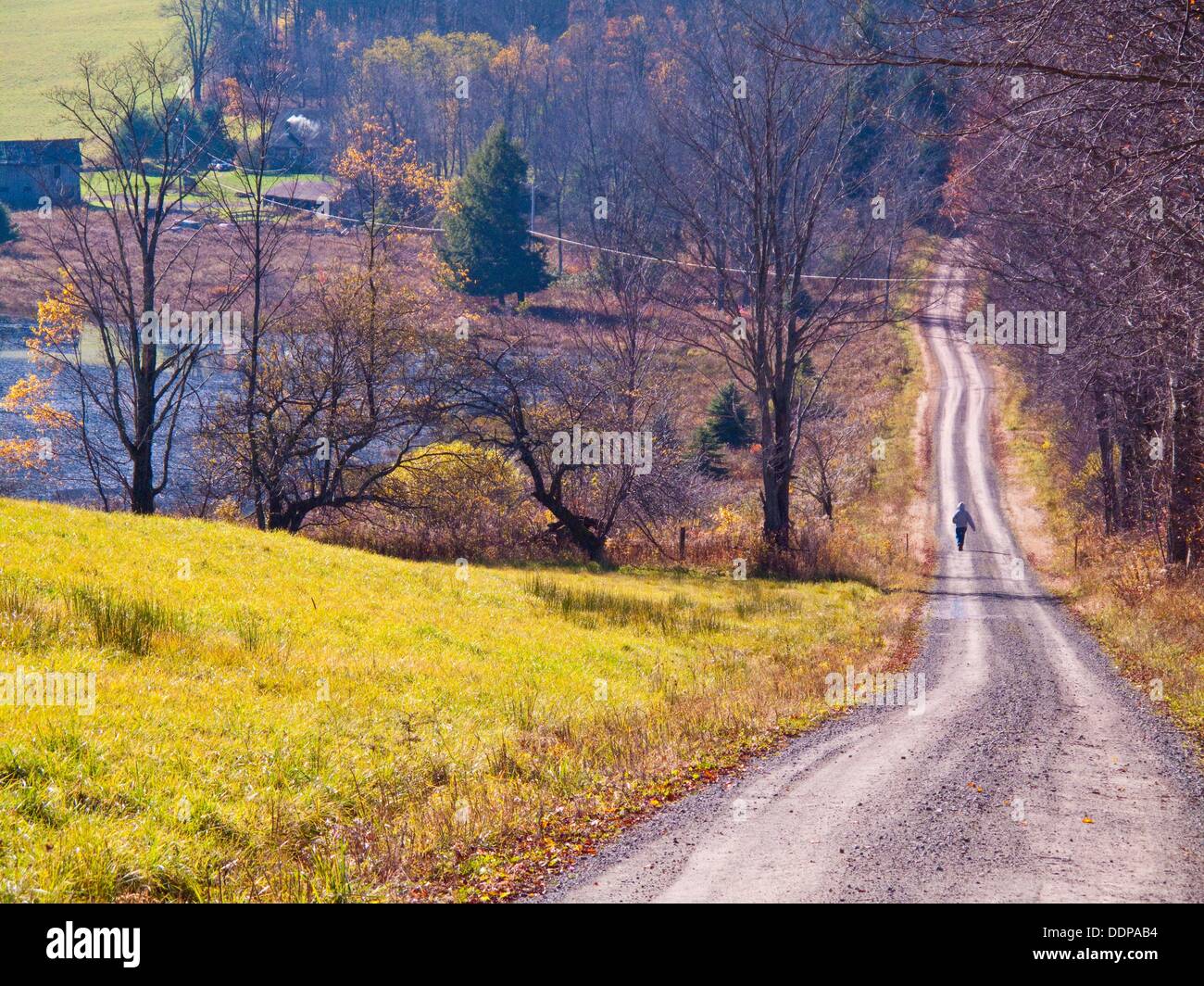Walking on country road hi-res stock photography and images - Alamy