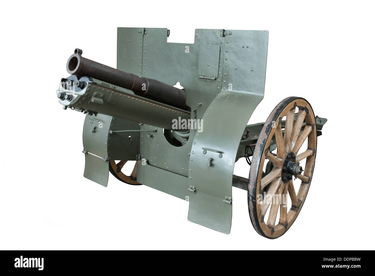 A cut out of a French Schneider manufactured modele 1907 75mm field gun ...