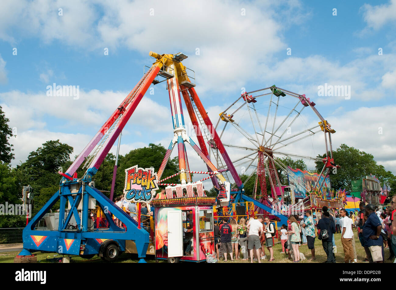 Funfair ride, Lambeth Country Show 2013, Brockwell Park, London, UK ...