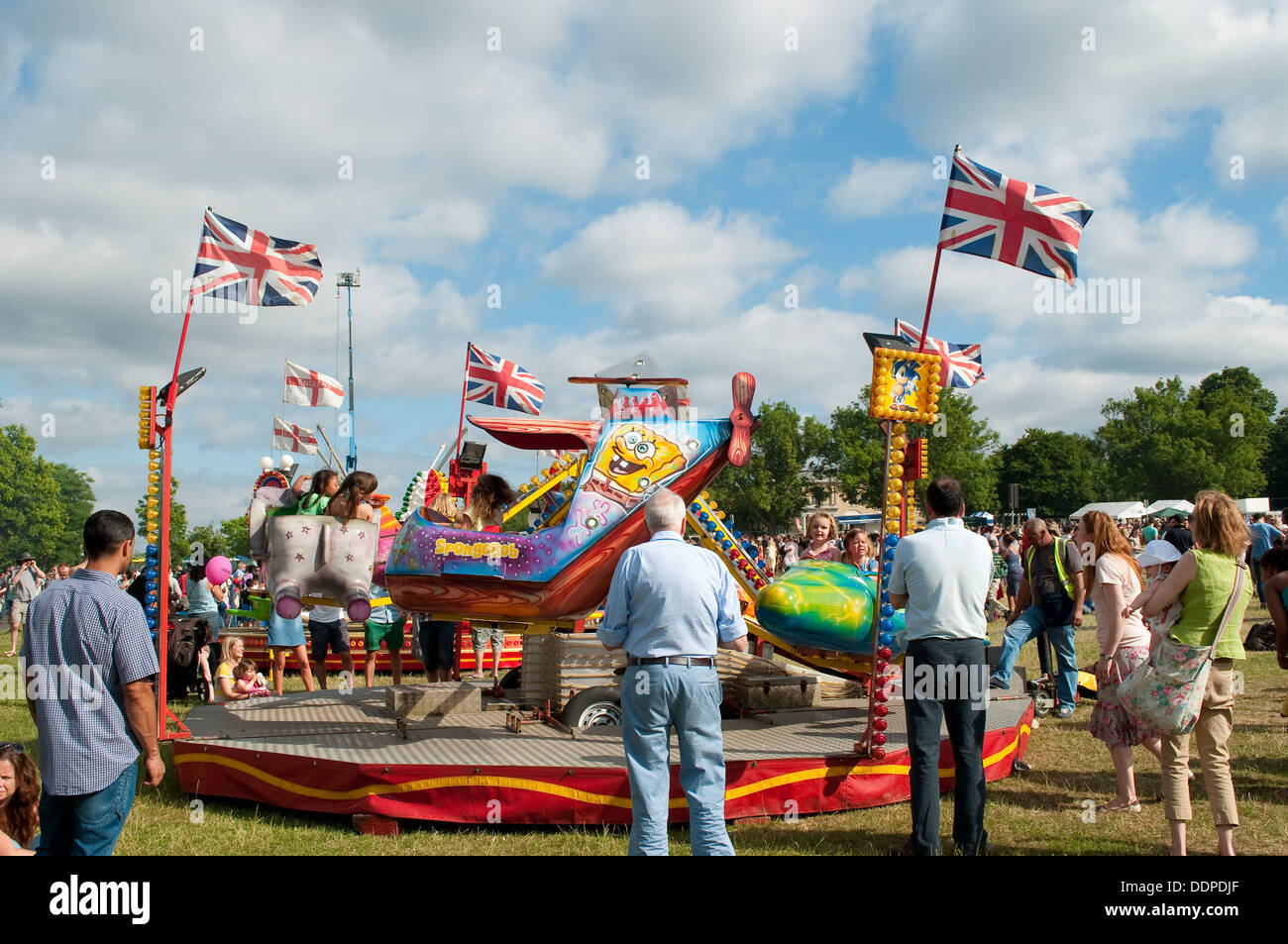 Funfair, Lambeth Country Show 2013, Brockwell Park, London, UK Stock ...
