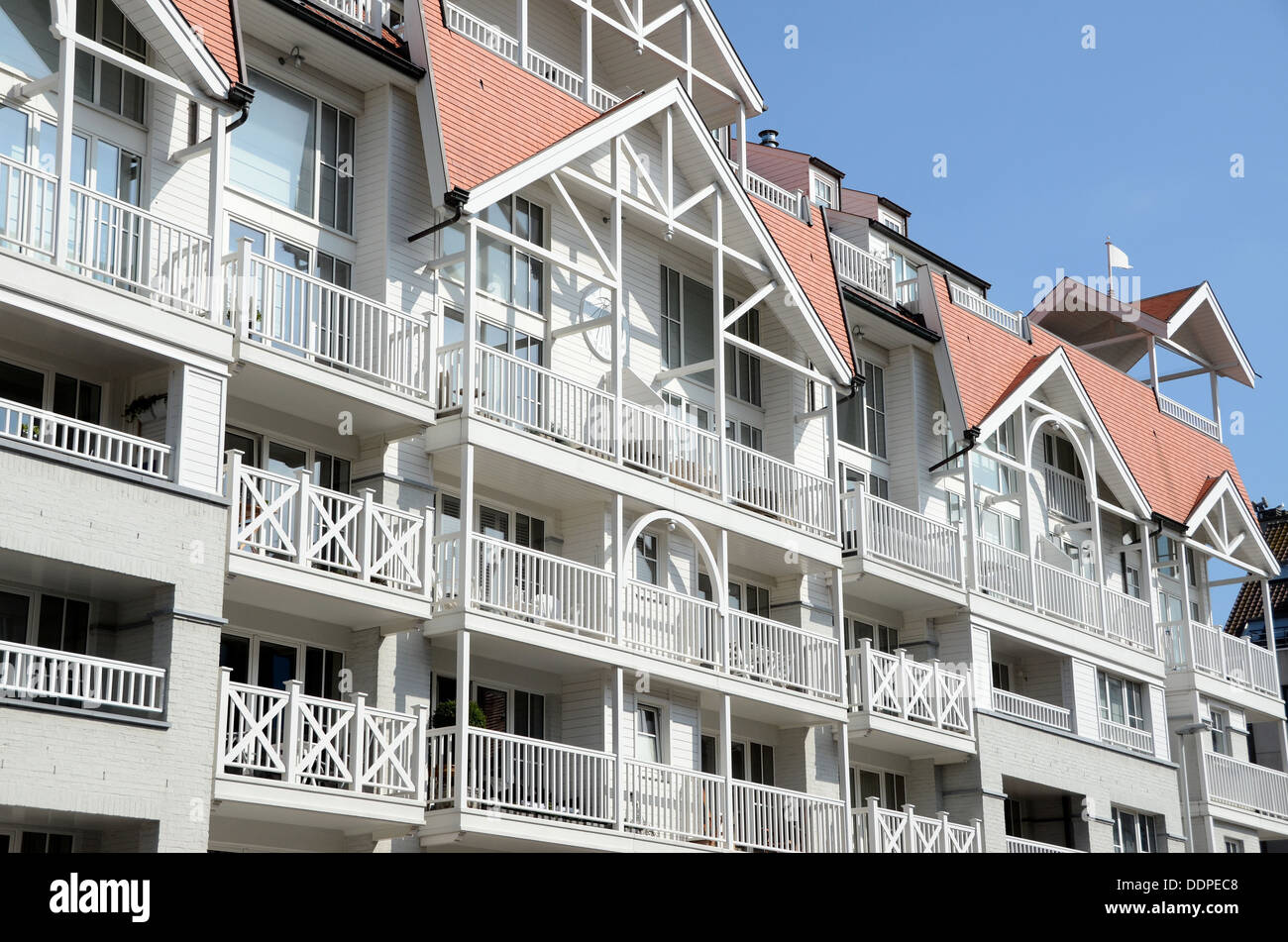 New retro houses Stock Photo - Alamy