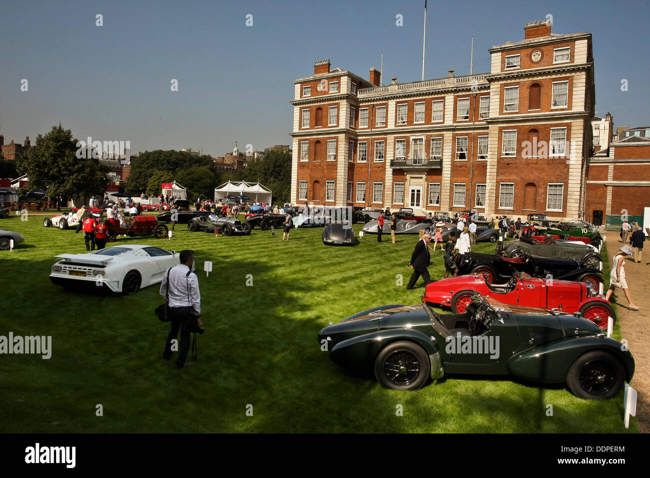 General view of the St.James Concourse of Elegance held at Marlborough ...