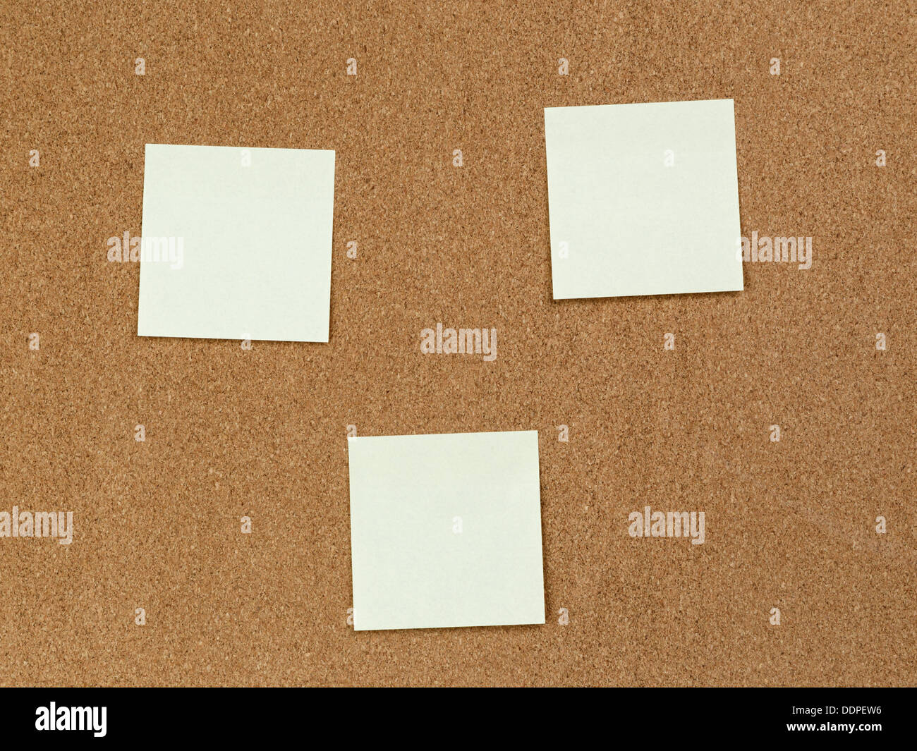 notes reminders on the cork board, template Stock Photo - Alamy