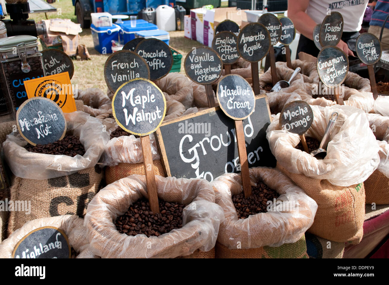 Coffee beans display hi-res stock photography and images - Alamy