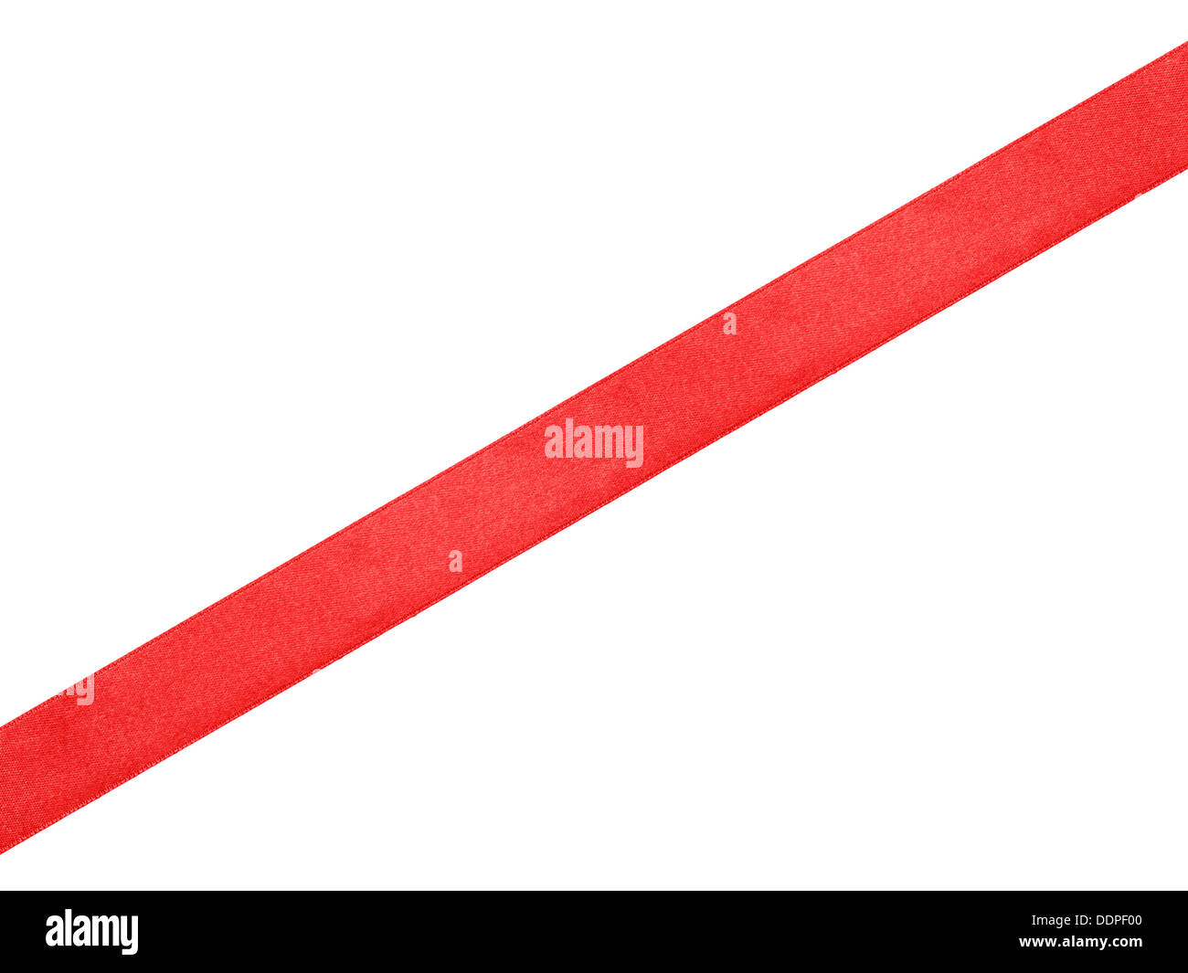 straight red ribbon, isolated on white background Stock Photo - Alamy