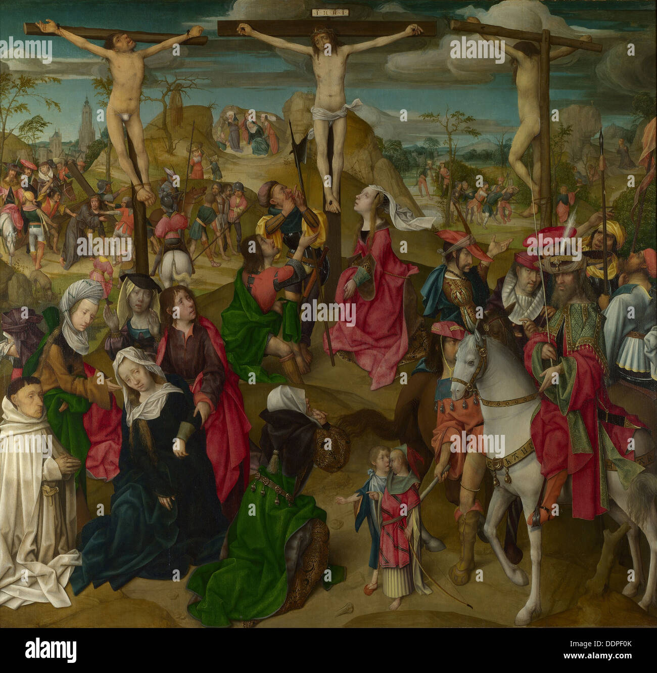 The Crucifixion (Triptych: Scenes from the Passion of Christ, central Panel), c. 1510. Artist ...