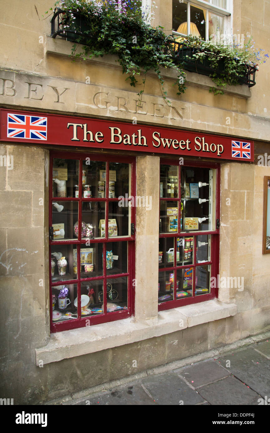 Bath a historic City in Somerset England UK Sweet Shop Stock Photo - Alamy