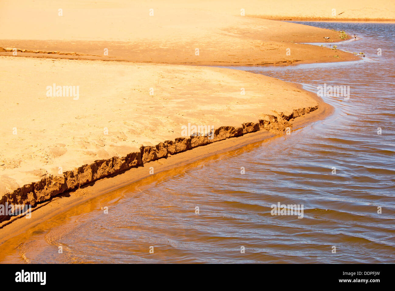 Sand patterns on lagoon Stock Photo - Alamy