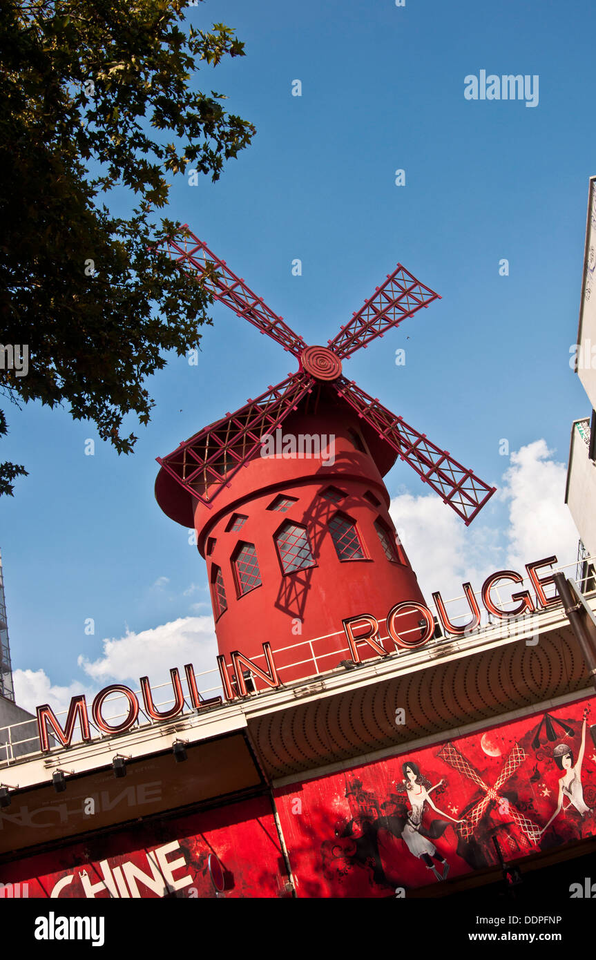 The Moulin Rouge club paris france Stock Photo - Alamy