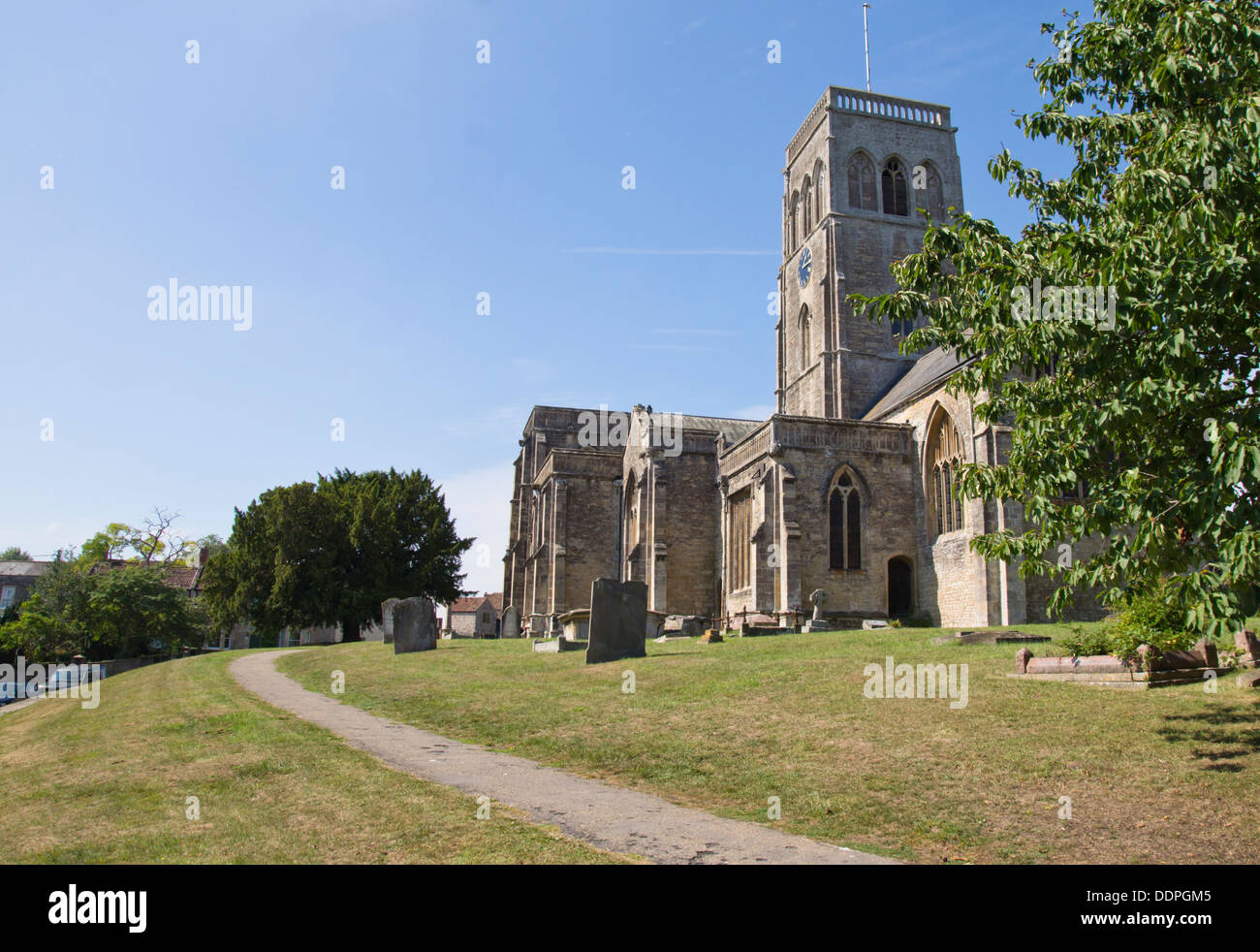 Wedmore a small town in Somerset England UK St Mary's Church Stock ...