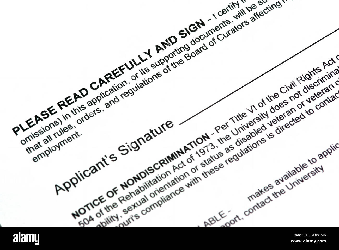 Paperwork signature Cut Out Stock Images & Pictures - Alamy