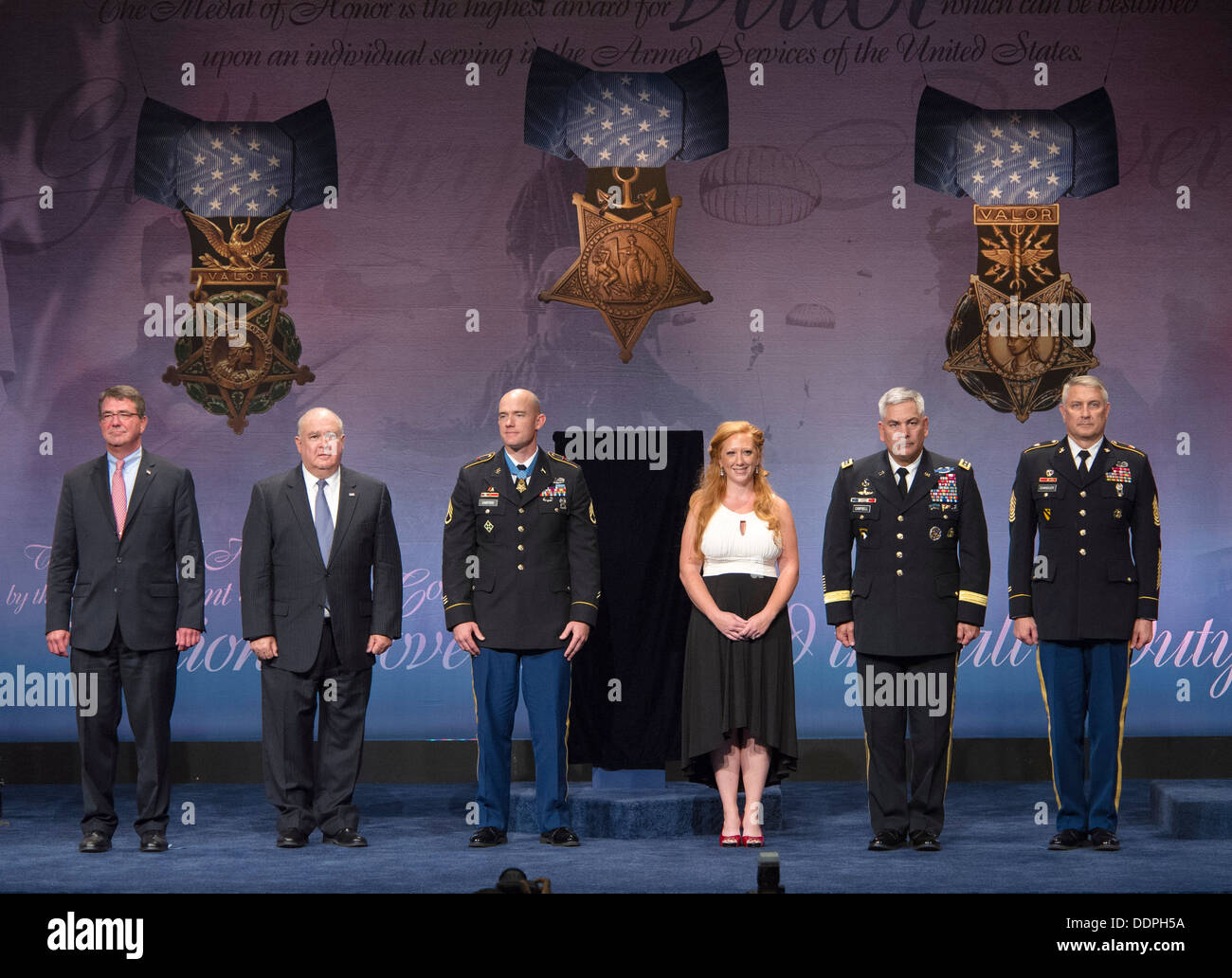 Pictured is the Medal of Honor Hall of Heroes Induction Ceremony in ...