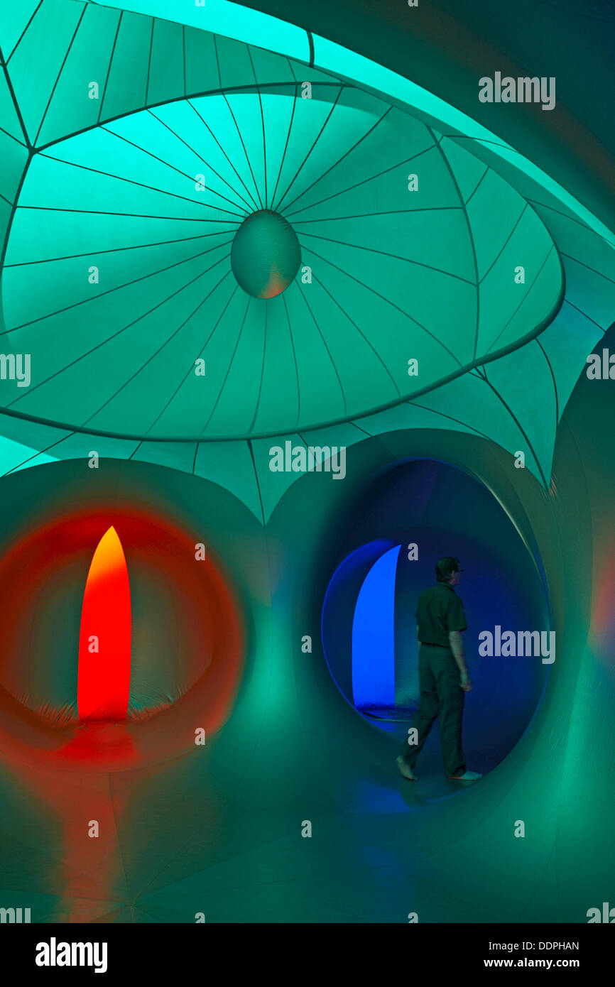 Inside the Amococo Luminarium at Bournemouth, Dorset UK in September ...