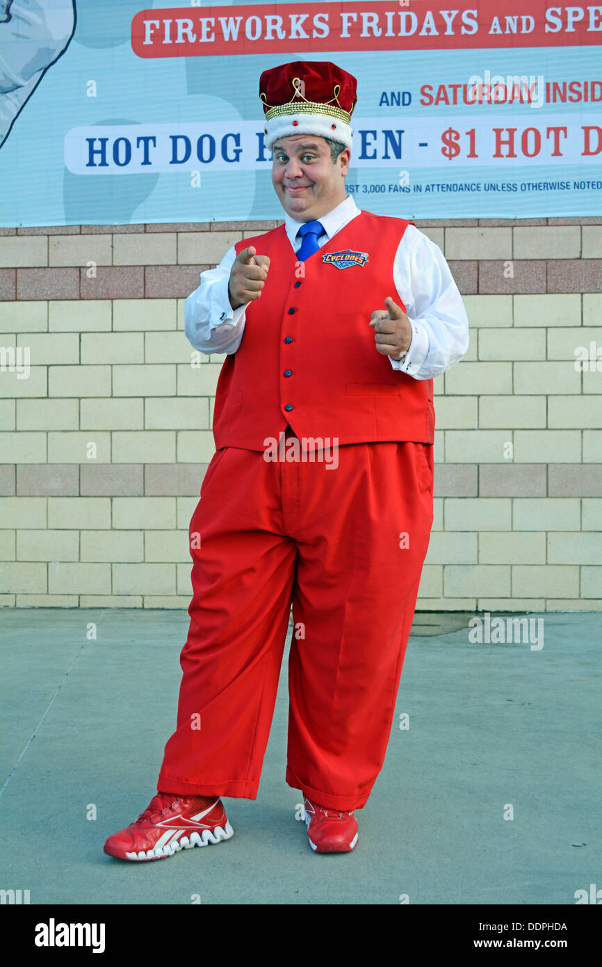 King Henry the Brooklyn Cyclones baseball clown Photographed at MCU ...