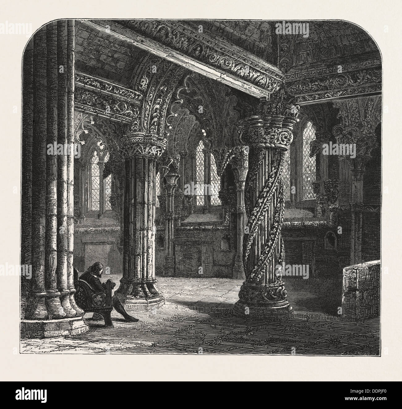 The Apprentice Pillar in Roslin Chapel, Edinburgh and the South ...