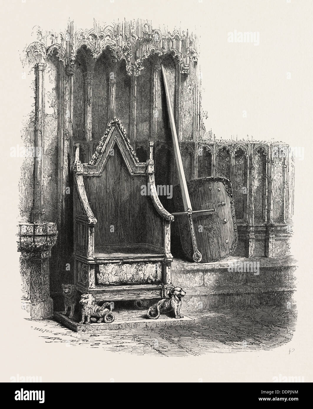 Westminster abbey coronation chair hi-res stock photography and images ...