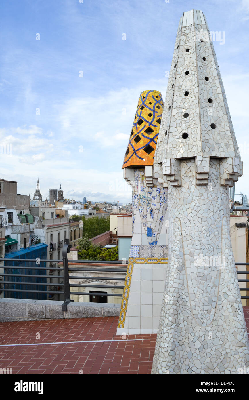 Antoni Gaudi architectural design in Barcelona Stock Photo - Alamy