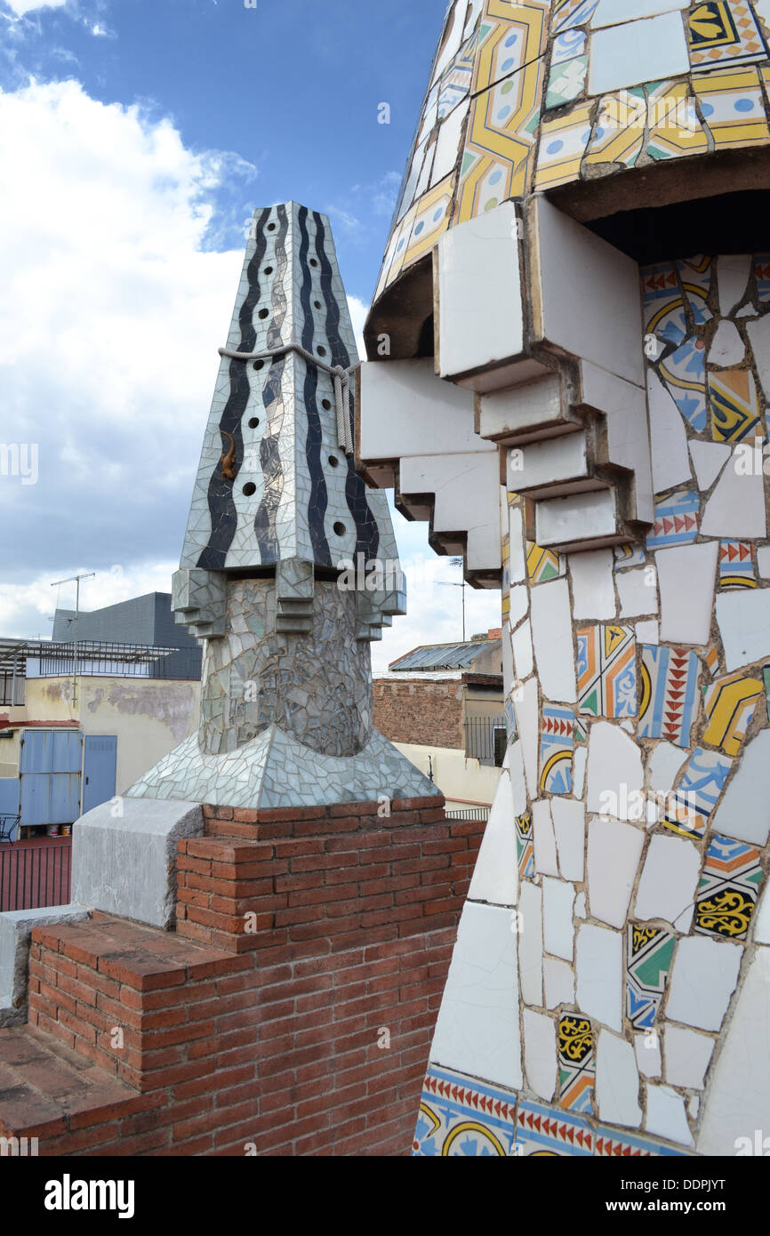 Antoni Gaudi architectural design in Barcelona Stock Photo - Alamy