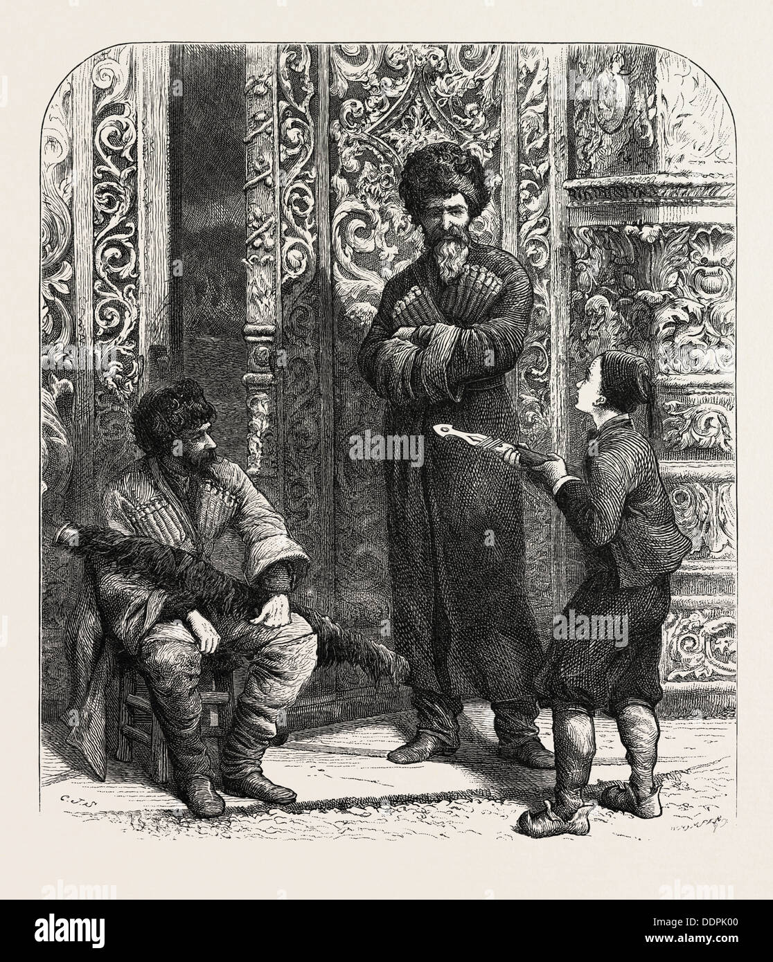 Circassians in Constantinople, Istanbul, Turkey, 19th century engraving ...