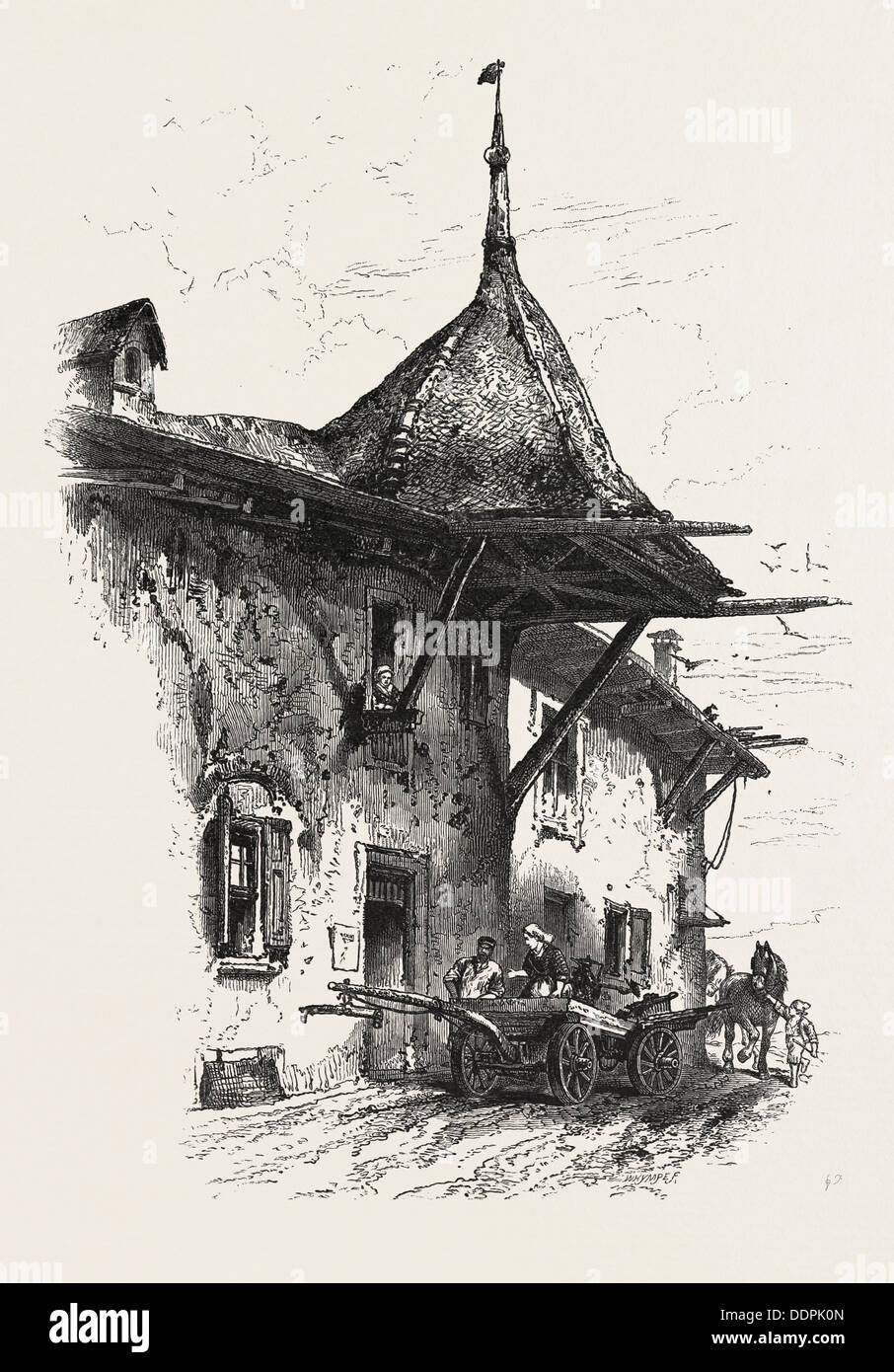 Davos dorfli switzerland 19th century hi-res stock photography and ...