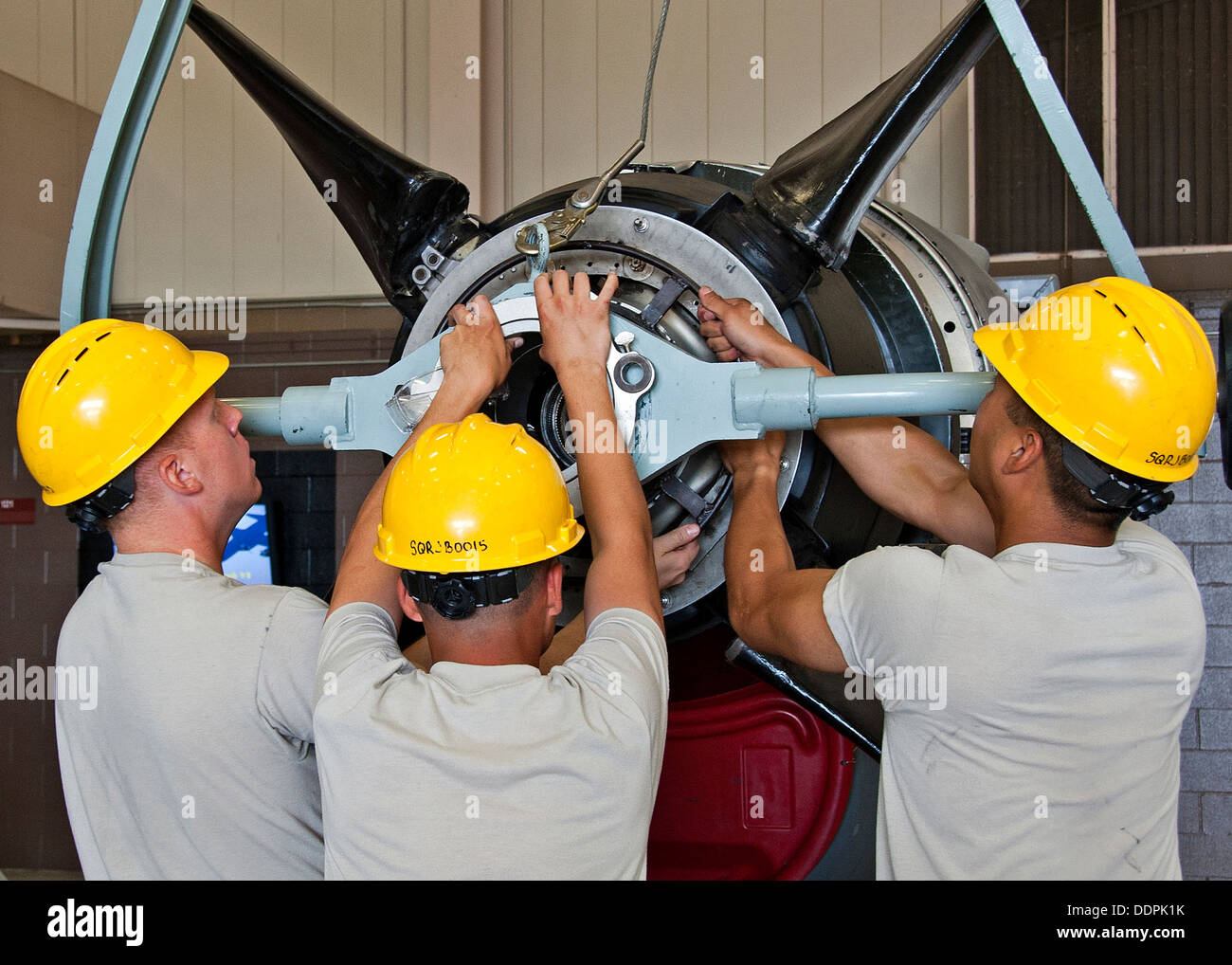 U.S. Air Force Airman Justin Trathen, Christian Botello, Samuel Kwon ...