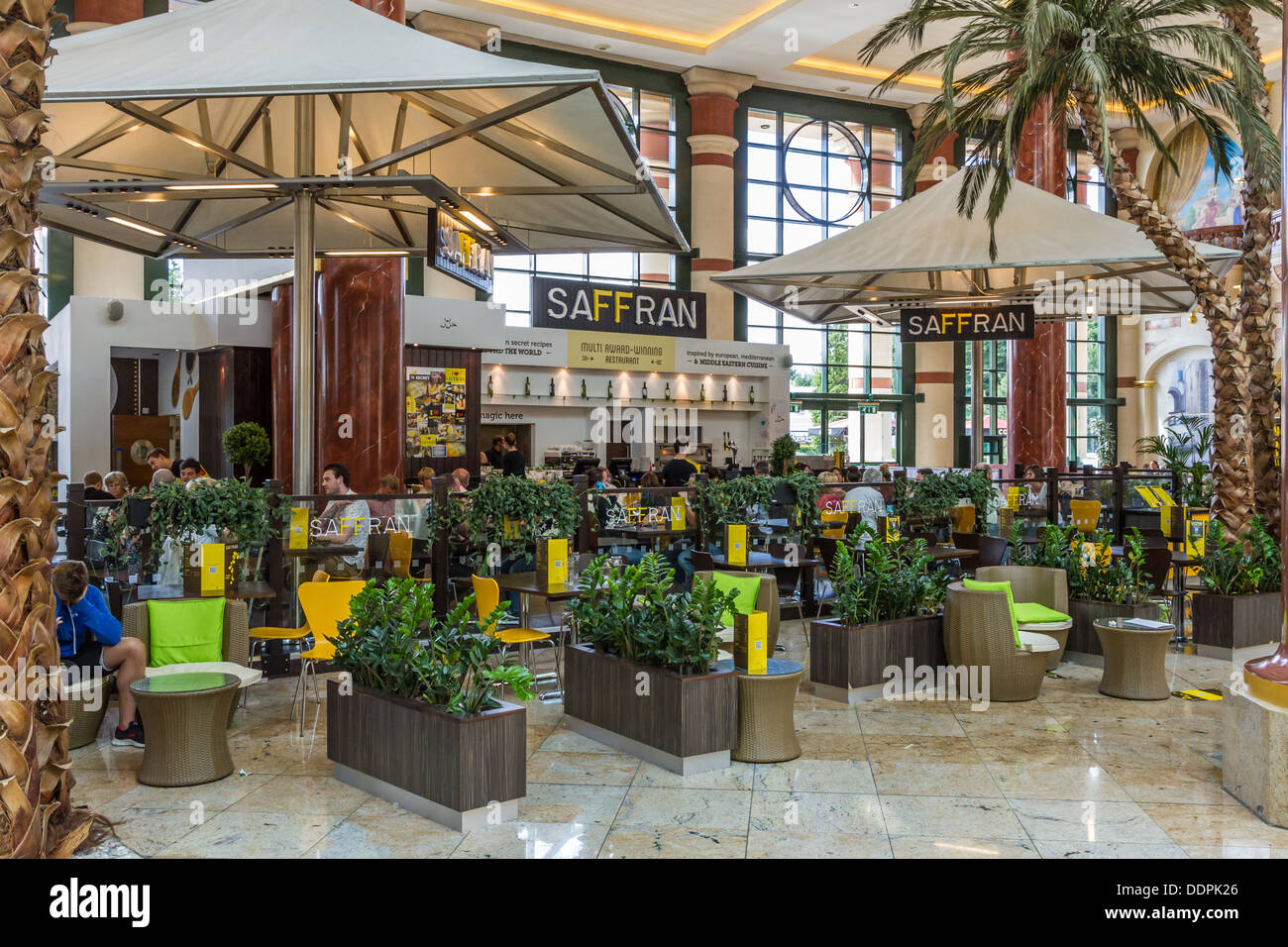 Saffran restaurant in The Great Hall at The Intu Trafford Centre ...