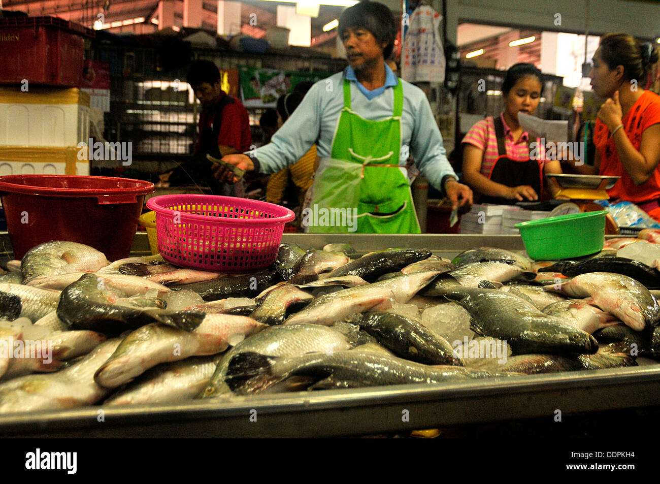 exotic oriental food market stalls bangkok Stock Photo - Alamy