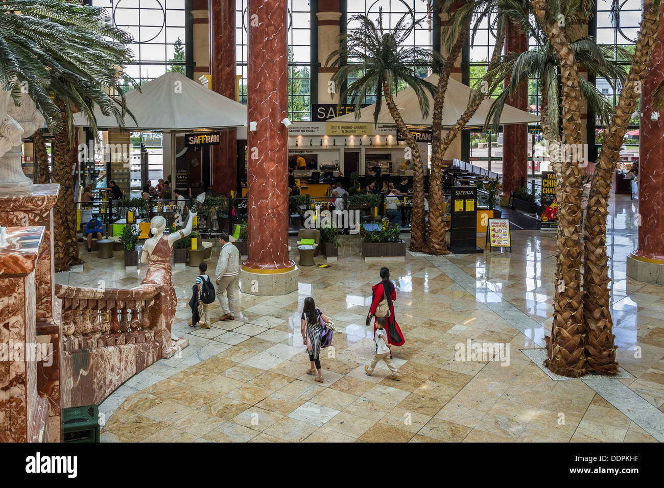 The Great Hall in the Intu Trafford Centre, Manchester, England Stock ...