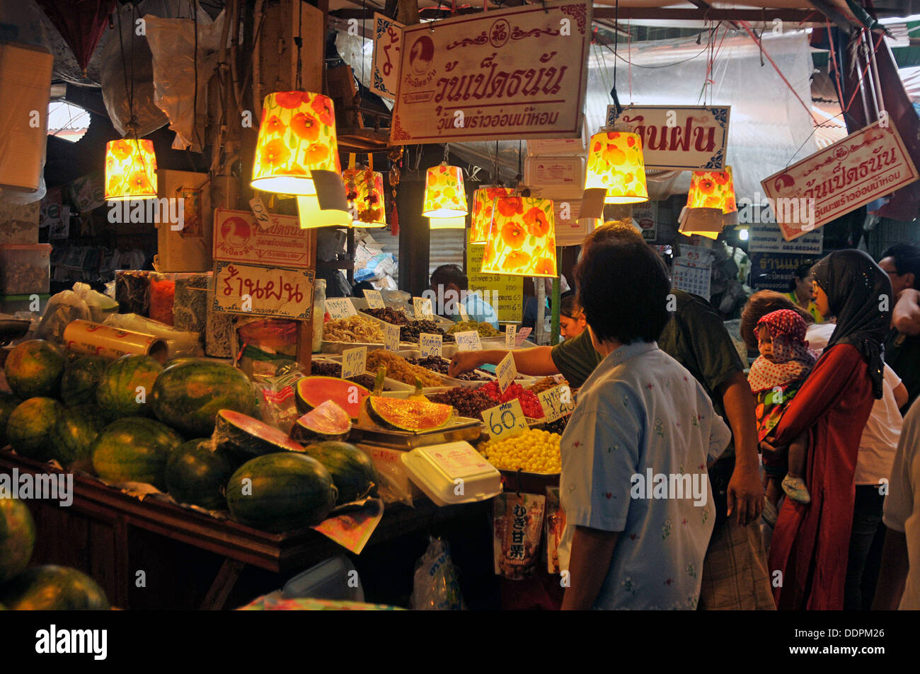 Thailand elephants, monkeys market Stock Photo - Alamy