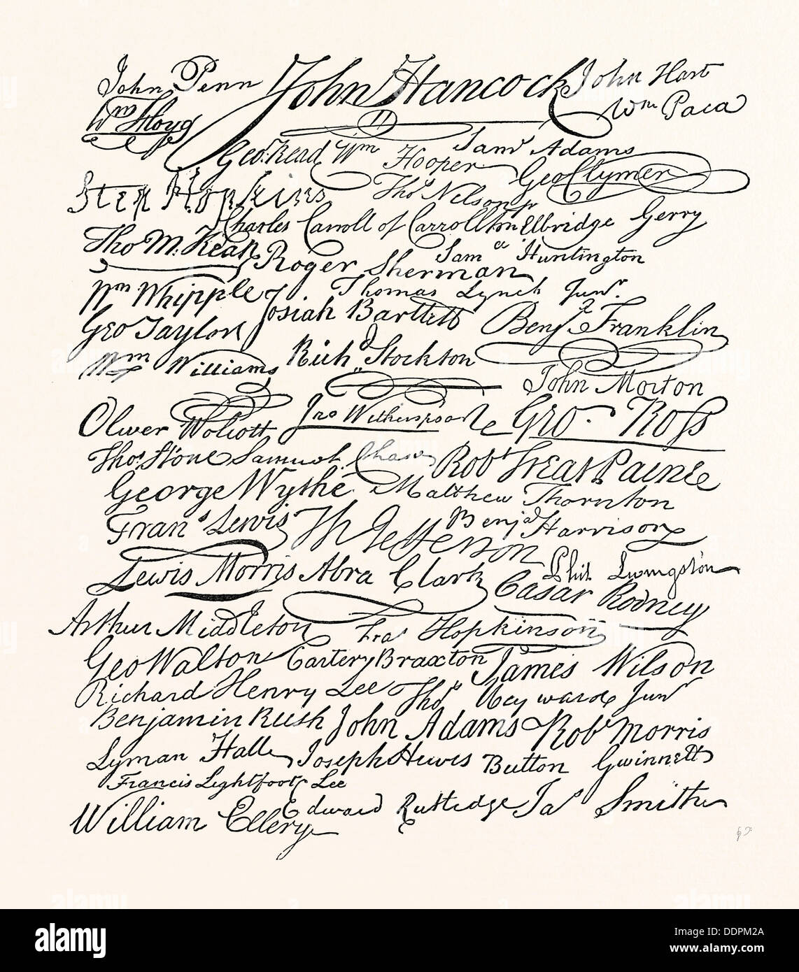 Declaration Of Independence Thomas Jefferson Signature