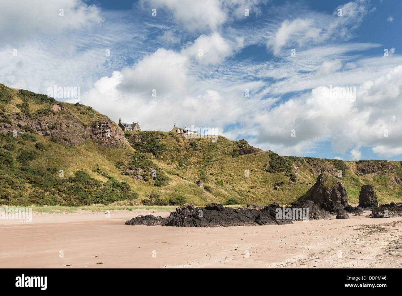 Beach at St Cyrus in Aberdeenshire, Scotland Stock Photo - Alamy
